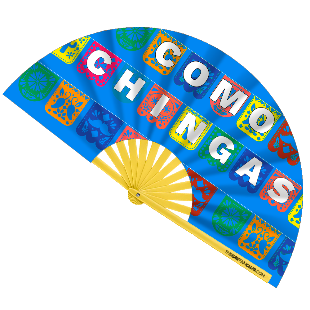 "¡Como Chingas!" LatinX Oversized Clack Fan | Spanish Phrase Bamboo Fan ...