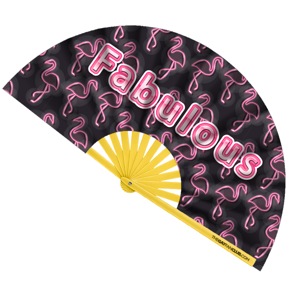 Fabulous Flamingo Hand Fan – Fun & Flirty Pride Accessory | Gay Fan Club
