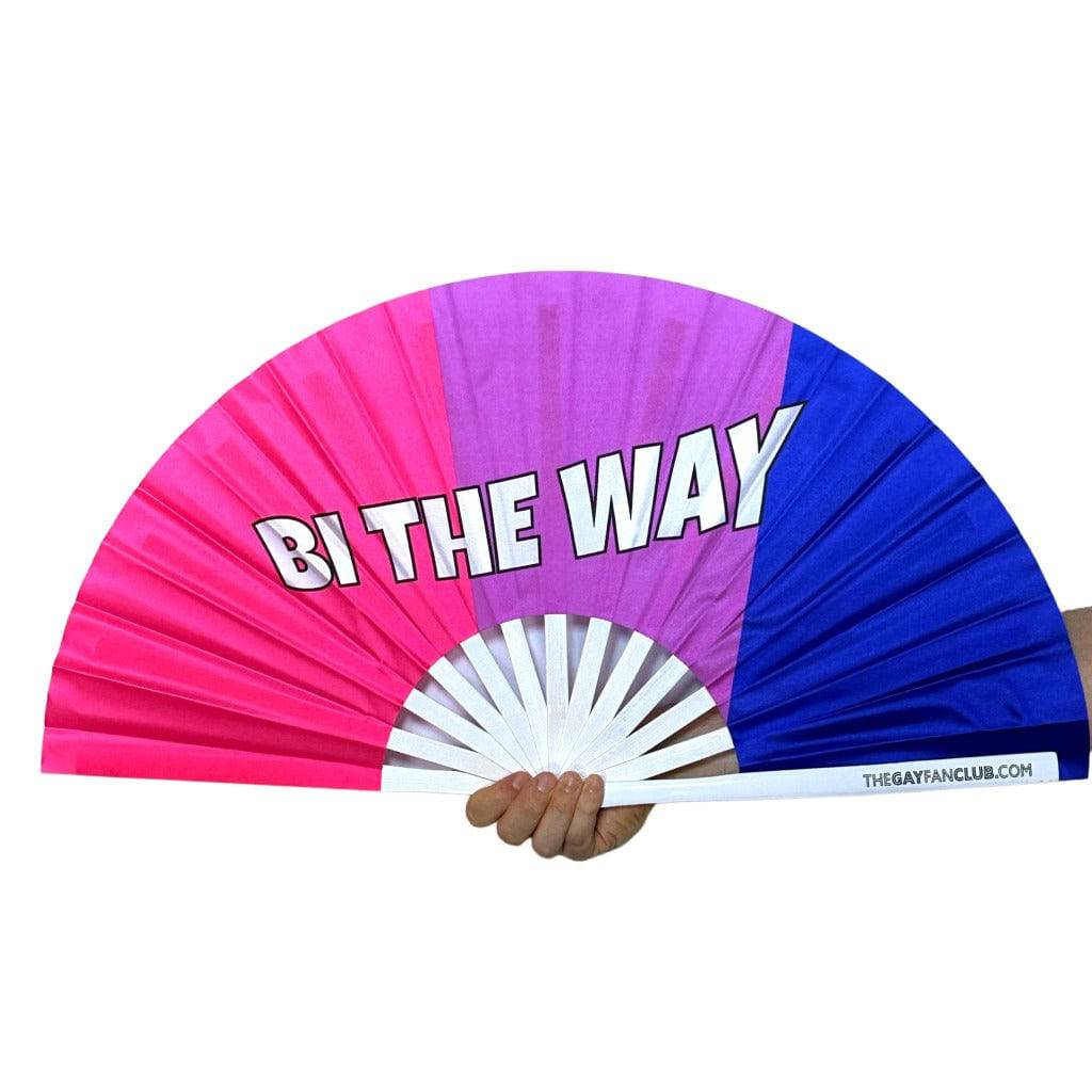 Bi The Way Fan | Bisexual Pride Bamboo Folding Hand Fan
